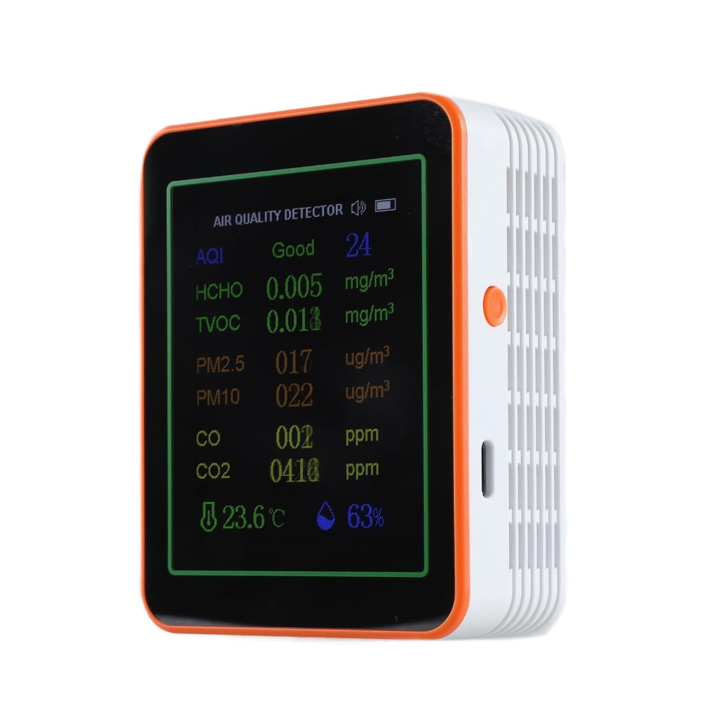 ROZYARD HCHO TVOC CO CO2 PM2.5 PM10 Humidity Meter Air Quality ...