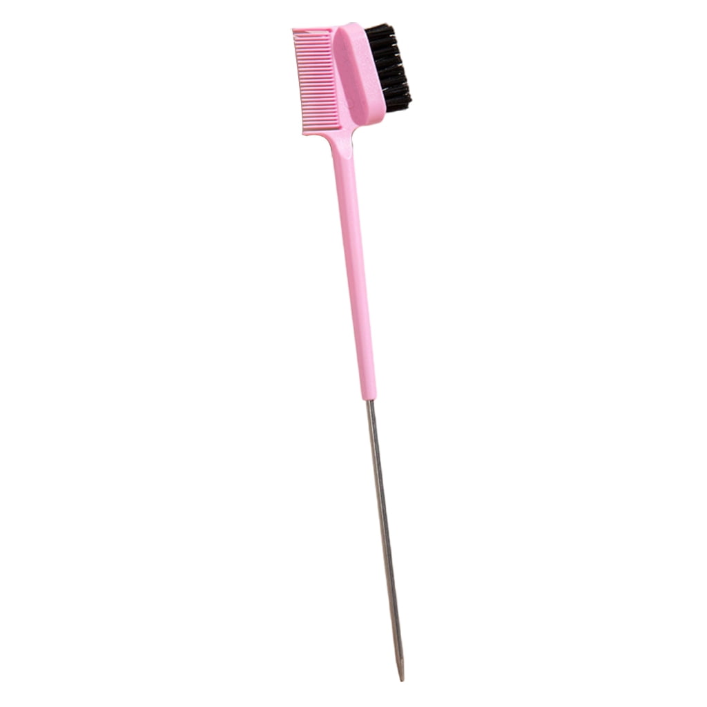 ROZYARD Hair Edge Brush with Rat Tail Comb Double Sided Control Hair ...