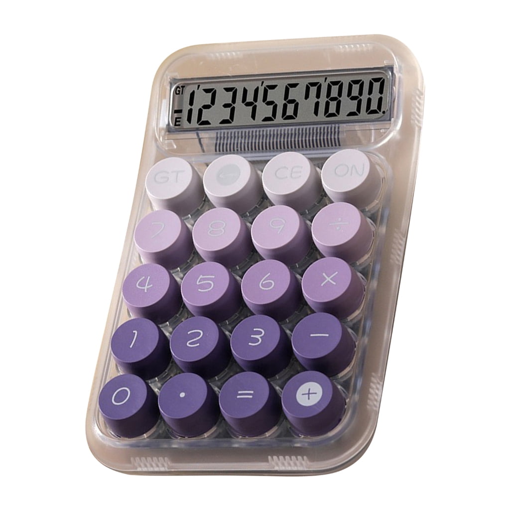 ROZYARD Handheld Mechanical Calculator 12 Digit Large LCD Display for ...