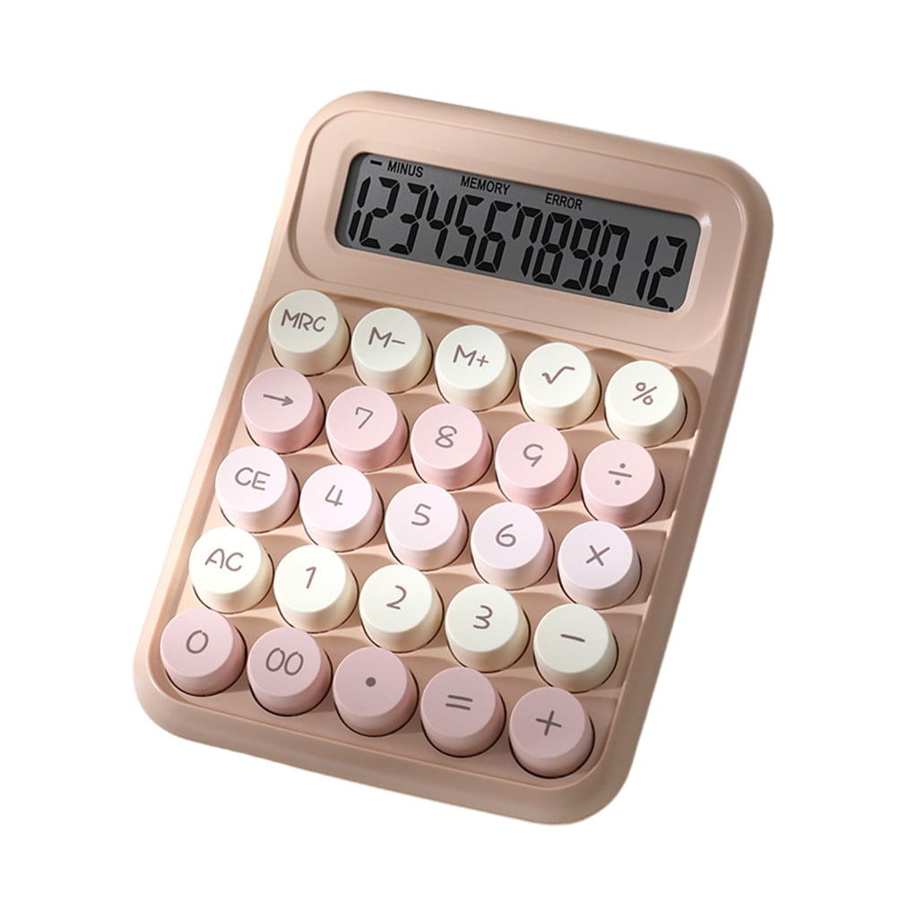 ROZYARD Handheld Mechanical Calculator with 12 Digit Large LCD Display ...