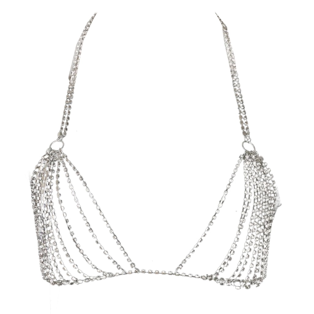 ROZYARD Harness-Bikini Chain Rhinestone-Body Chain-Bra Women Chest ...