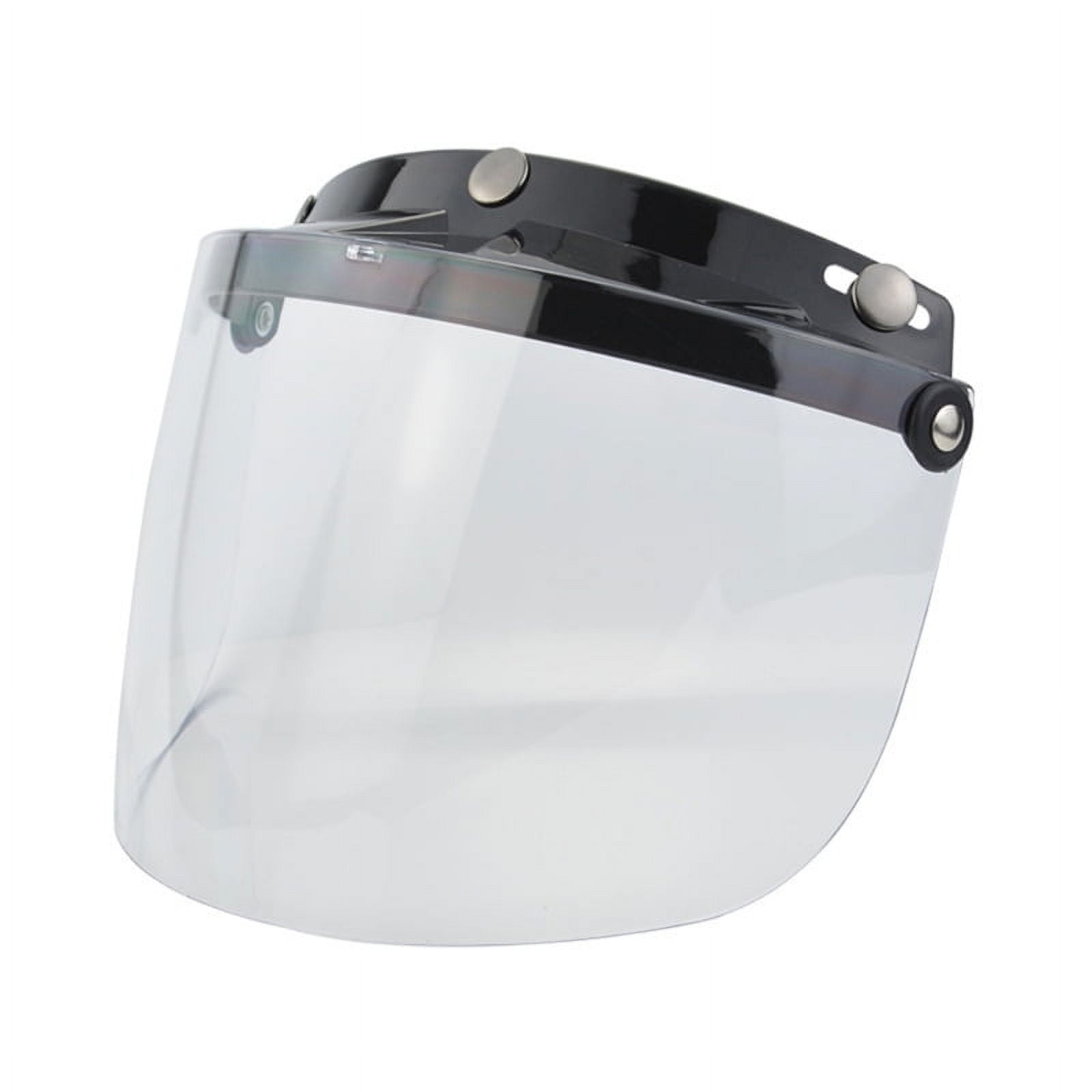 ROZYARD Helmet Visor Open Face Motorcycle Helmets Visor 3-Snap Helmet ...