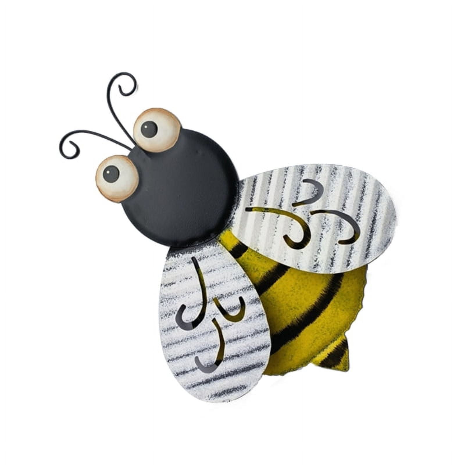 ROZYARD Indoor Outdoor Metal Bee Wall Hanging Sculpture Garden Yard ...