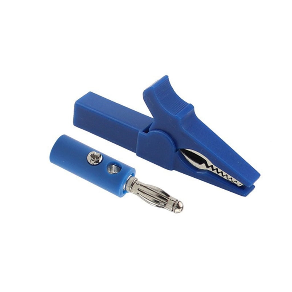 ROZYARD Insulated Electric Clip 55mm Spring Clip and Banana Plug Test ...