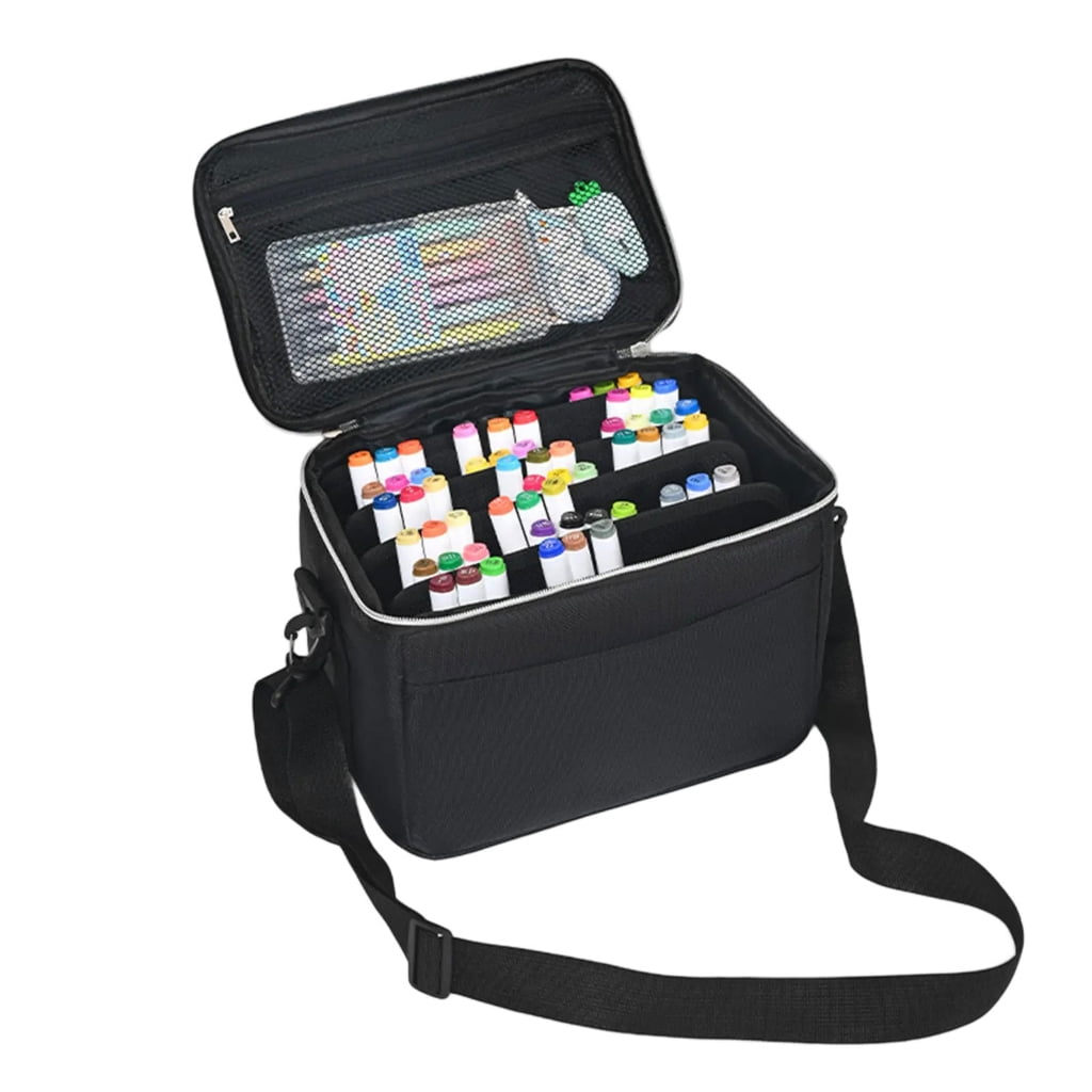 ROZYARD Large Marker Organiser Carrying Case 120 Slot Marker Storage ...