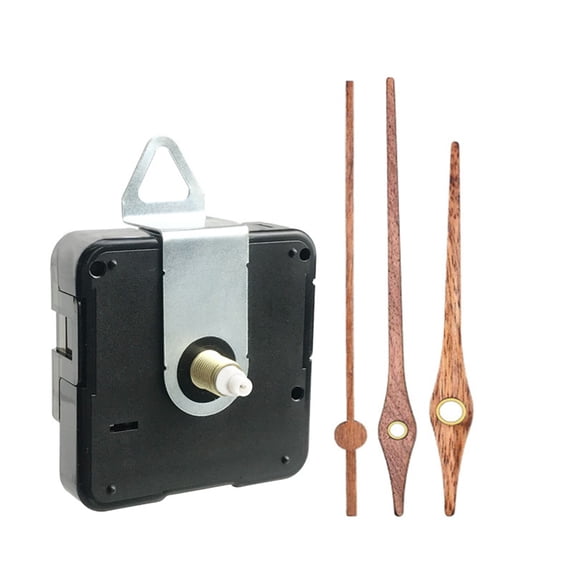 ROZYARD Long Shaft Clock Movement with Walnut Wood Clock Hands ...