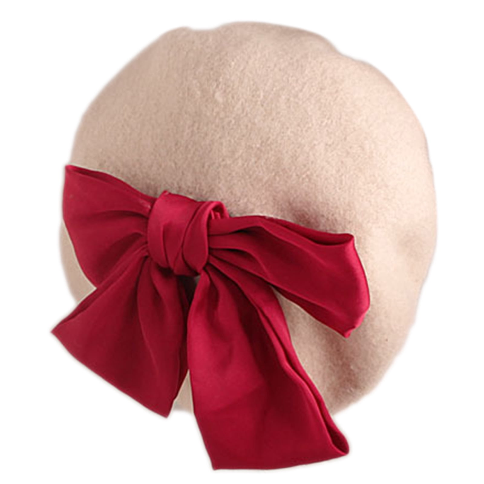 ROZYARD Lovely Red Big Bowknot Octagonal Hat Beret Kid Painter Hat for ...