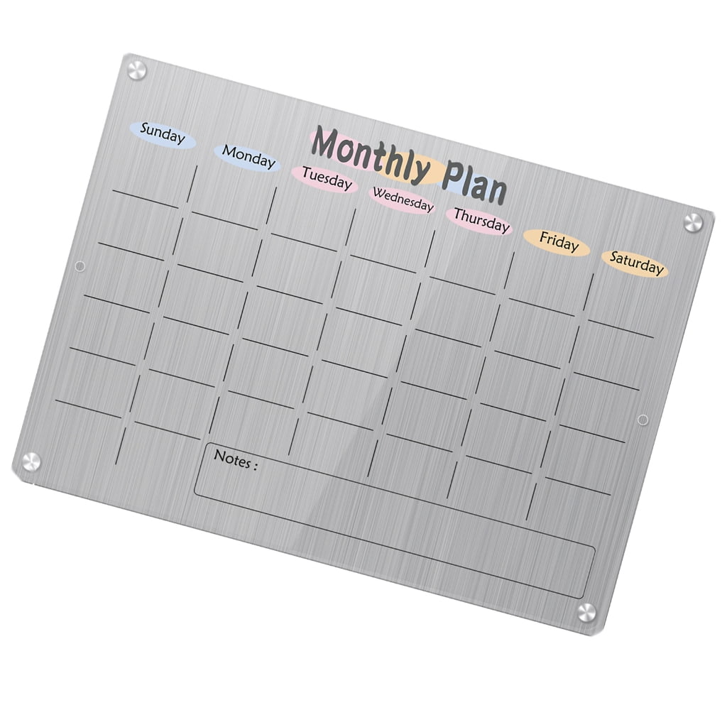 ROZYARD Magnetic Fridge Calendar Weekly Monthly Calendar Planner ...
