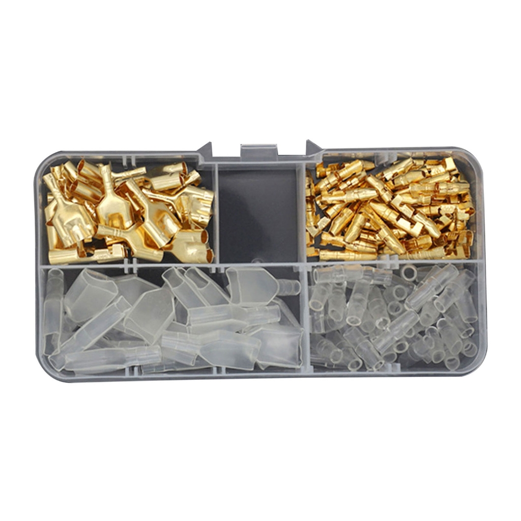 ROZYARD Male and Female Terminals Connector Block with Insulating ...