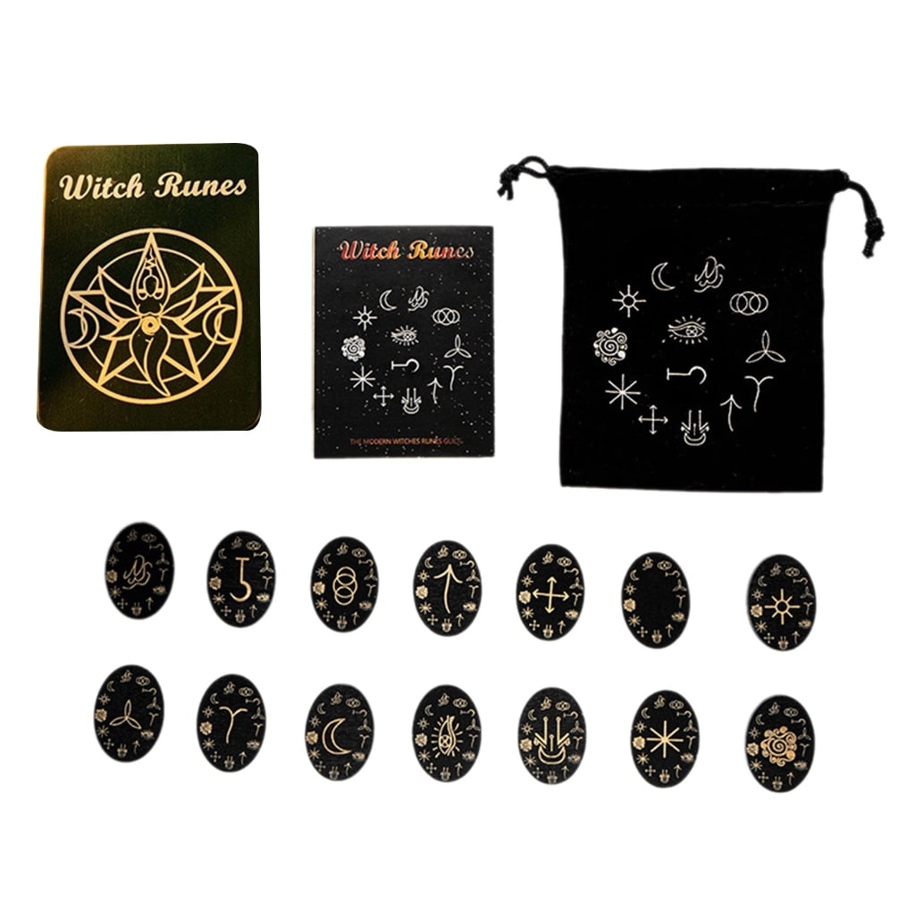 ROZYARD Meditations Wood Runes Stone Set Witch Rune Rune Wood Rune ...