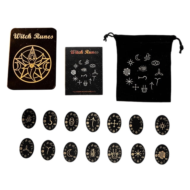 ROZYARD Meditations Wood Runes Stone Set Witch Rune Rune Wood Rune ...