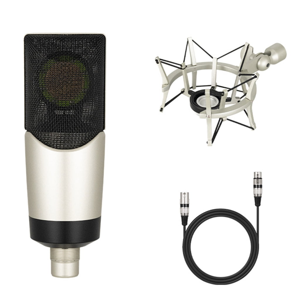 ROZYARD Microphone Sound Card Computer Live Broadcast Microphone 48V ...
