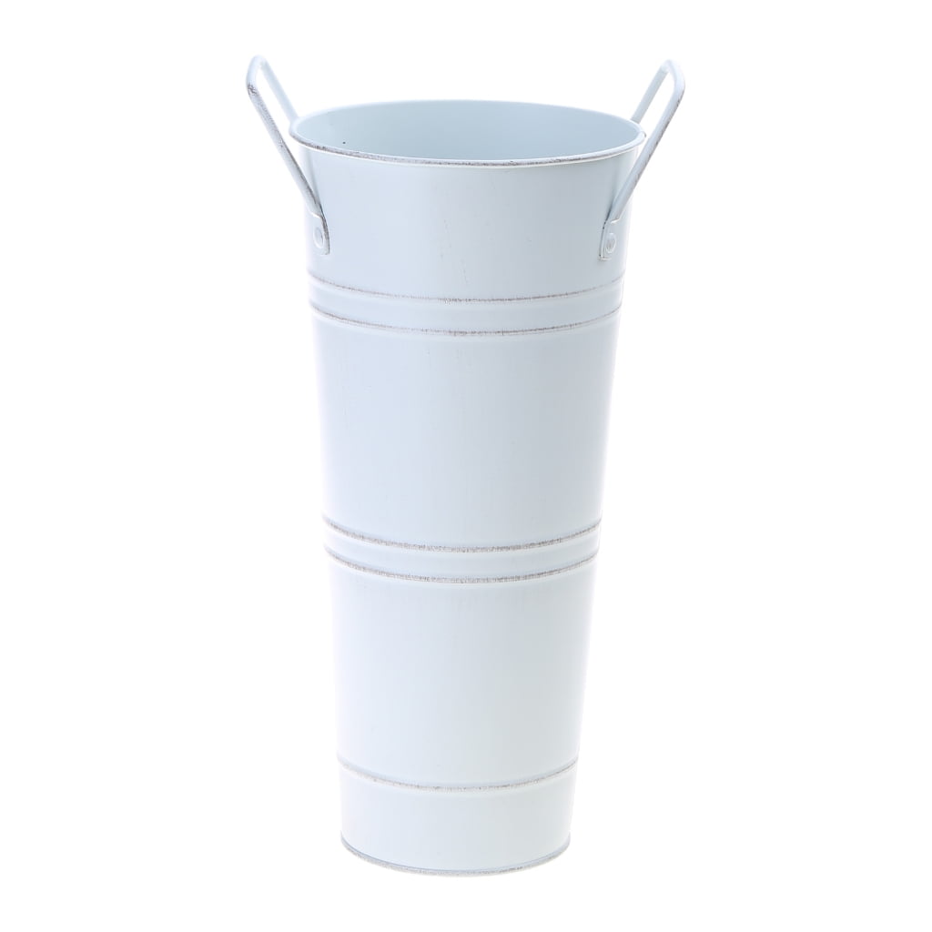 ROZYARD Modern Bucket Flower Stand Home Storage Rack Metal Creative ...