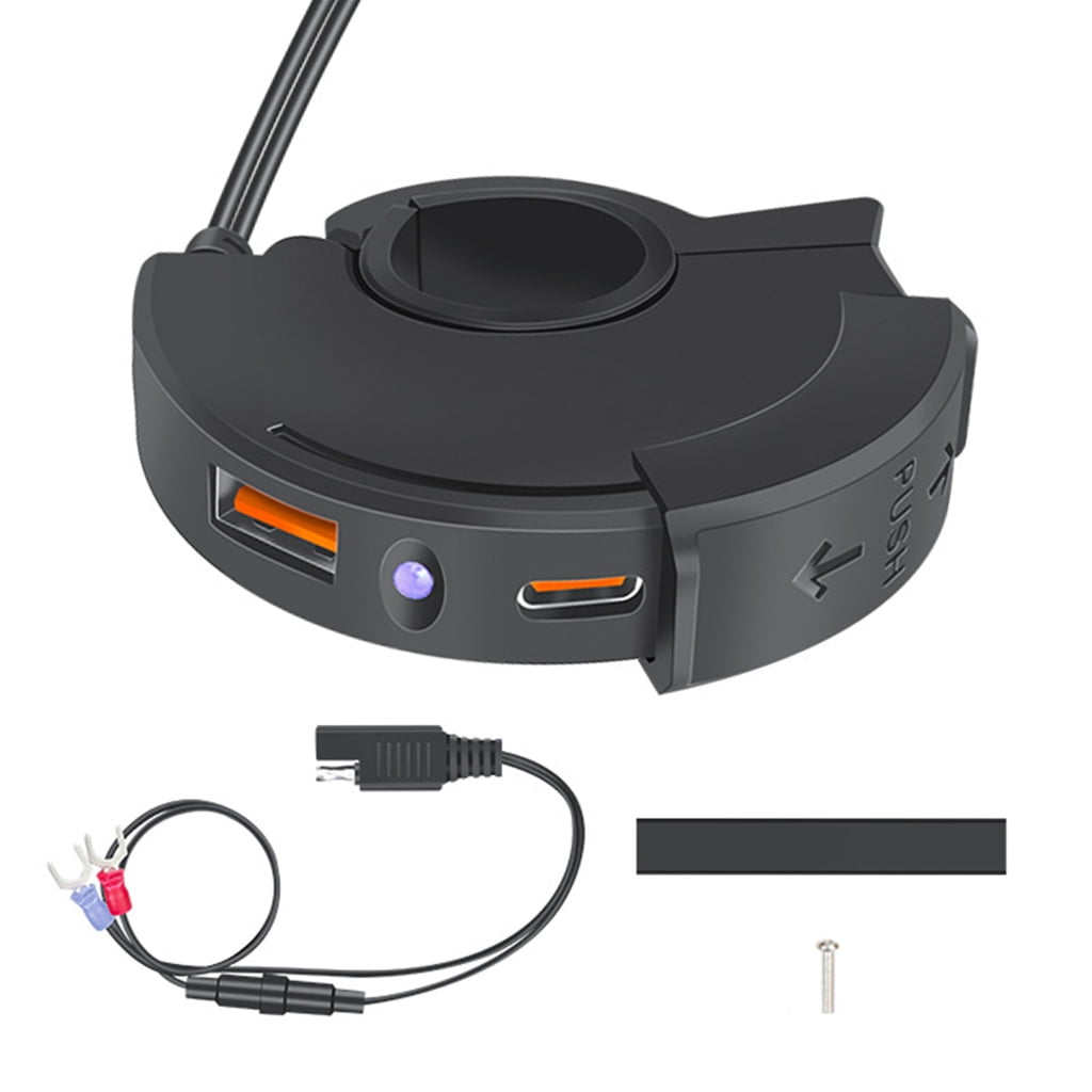 ROZYARD Motorbike Handlebar Mounting USB Port Motorcycle Phone Chargers ...