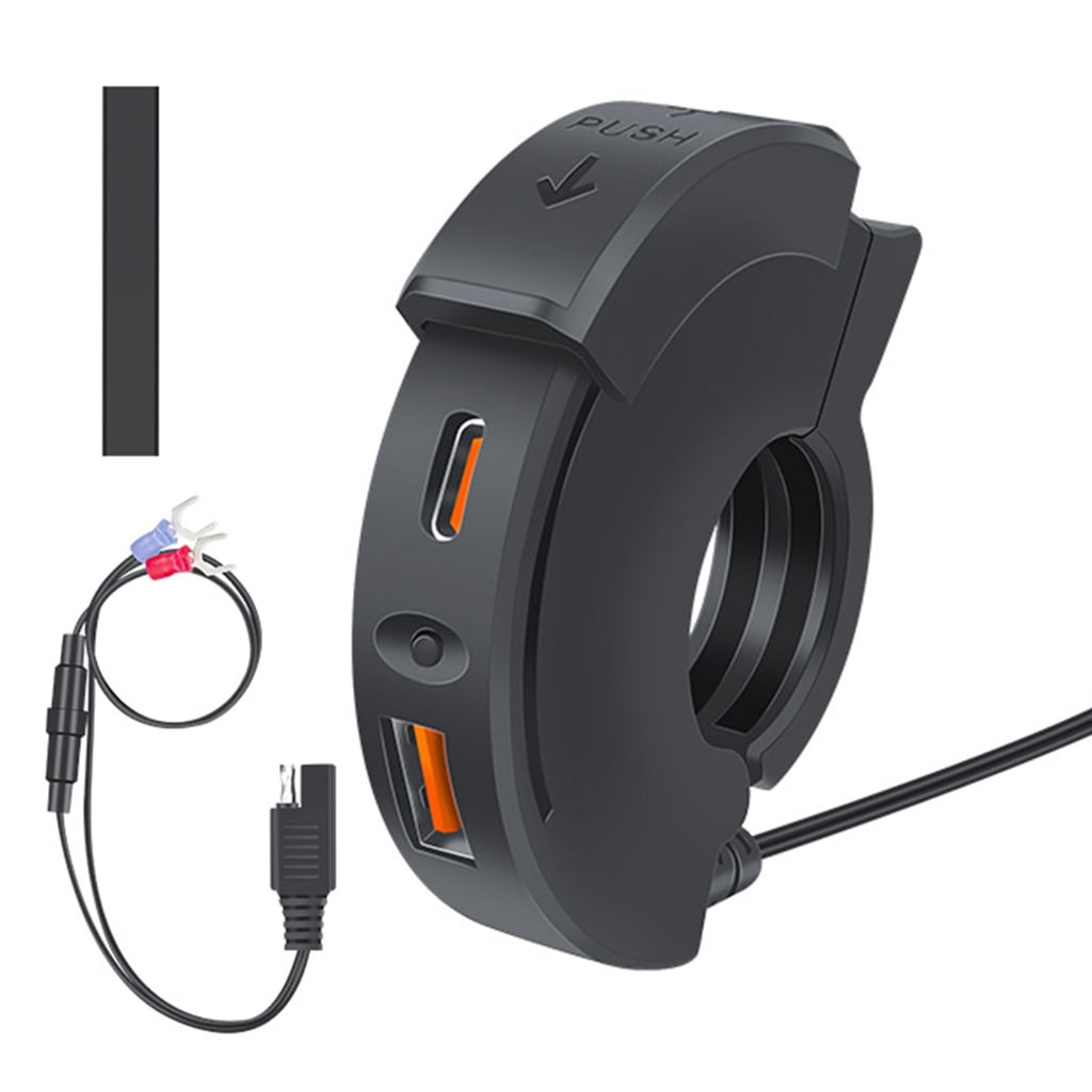 ROZYARD Motorbike Handlebar Mounting USB Port Motorcycle Phone Chargers ...