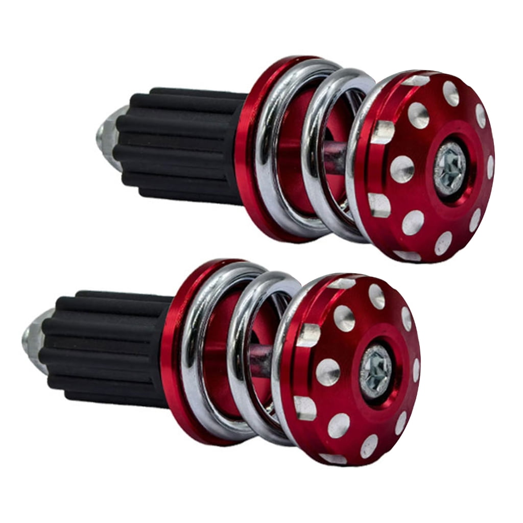 ROZYARD Motorcycle Handlebar End Plugs With Spring Design For Enhanced ...