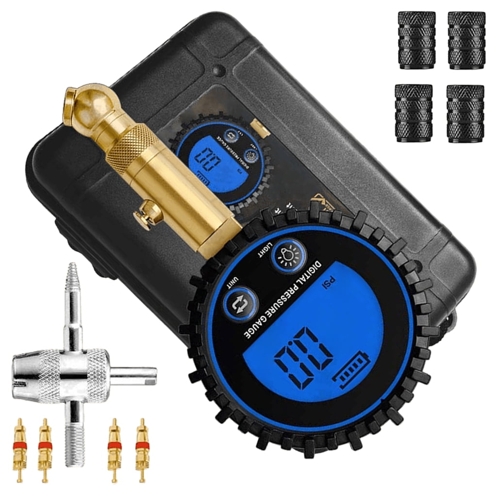 ROZYARD Motorcycles Digital Tire Pressure Gauge Measurement Device with ...