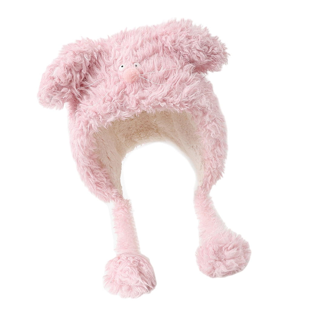 ROZYARD Mouse Plush Ear Hat Quirky Warm Styles Hat Novelty Cartoon Hat ...