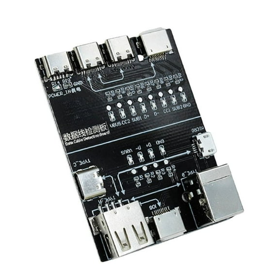 ROZYARD MultiPorts Quick Charge Cable Tester Data Cable Detection Board ...