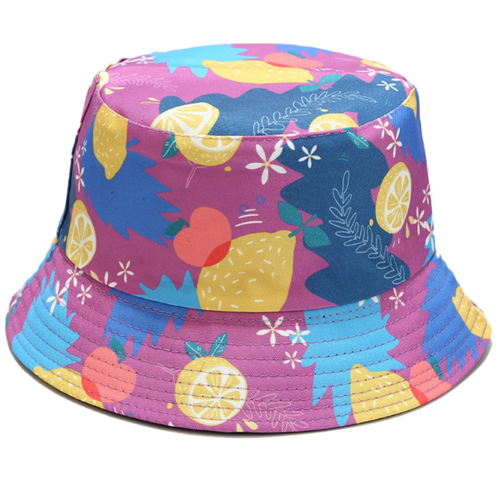 ROZYARD Niche Fruits Pattern Basin Hat Double-sided Fisherman Cap for ...