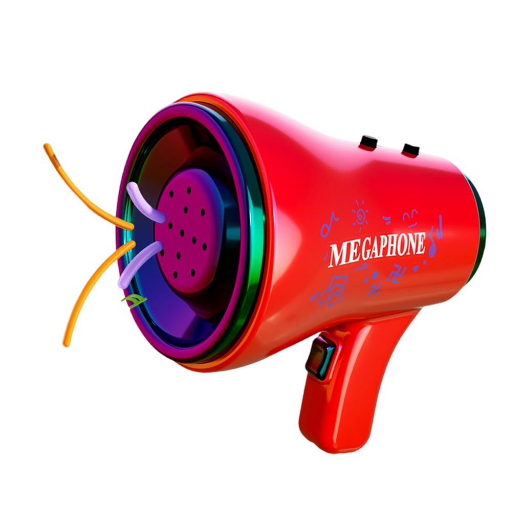 ROZYARD Novelty Bullhorn Megaphone Toy with Recording Microphone Small ...