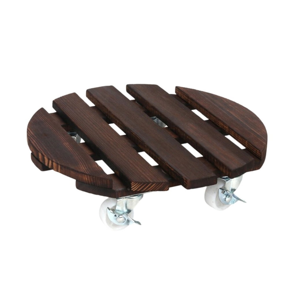 ROZYARD Outdoor Garden Pot Tray Featuring Smooth Rolling Casters And ...