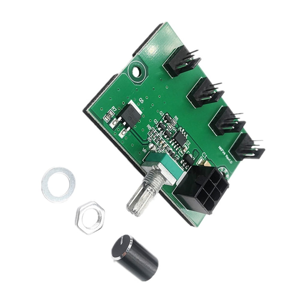 ROZYARD PC Case Fan Speed Controller 6Pin To 3Pin 4Pin Adapter Computer ...
