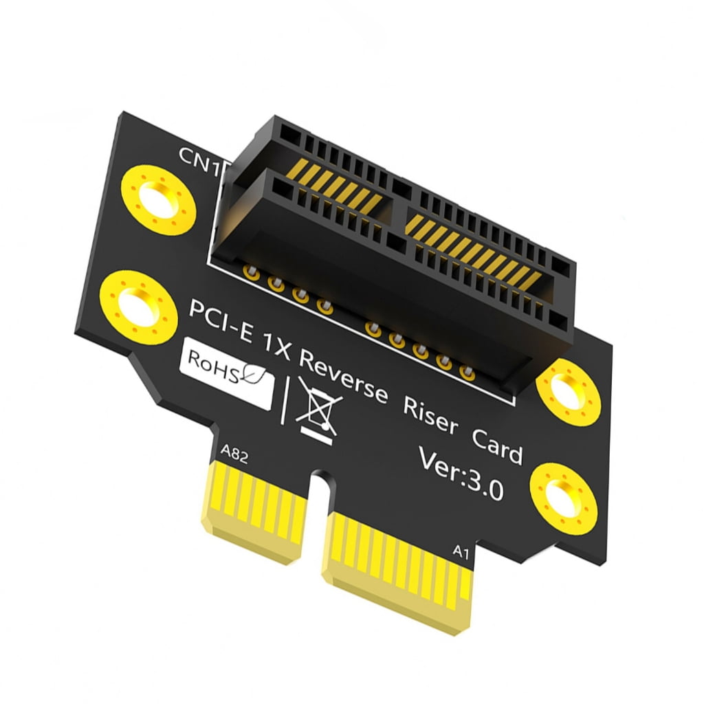 ROZYARD PCIE 1X 90 Degree Reverse PCIE 1X to 1X Converters Male to ...