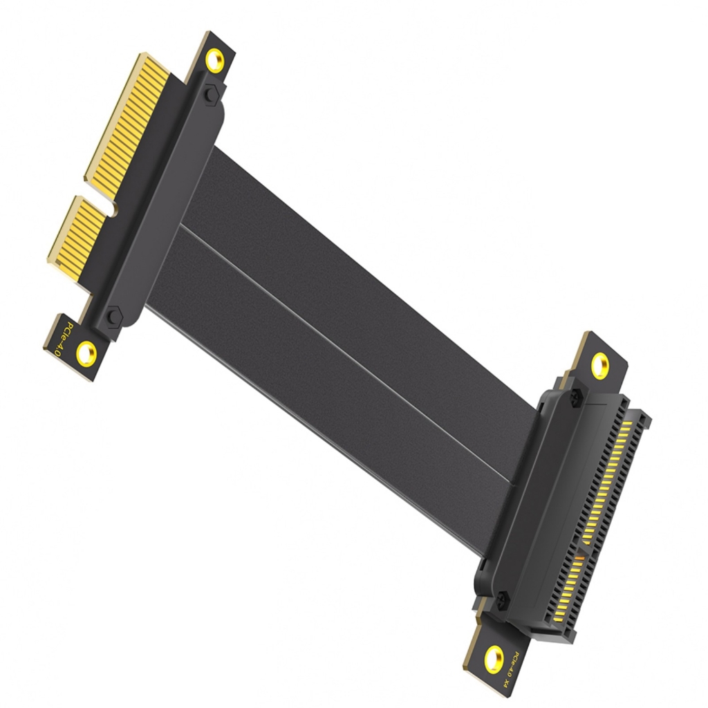 ROZYARD PCIE4.0 4X GPU Risers Cable 90 Degree to 180 Degree Angle ...