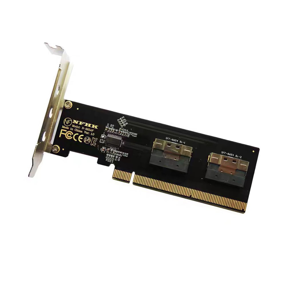 ROZYARD PCIe x16 to SFF8654 4i 8i Adapter Card Board PCIE Split Card ...
