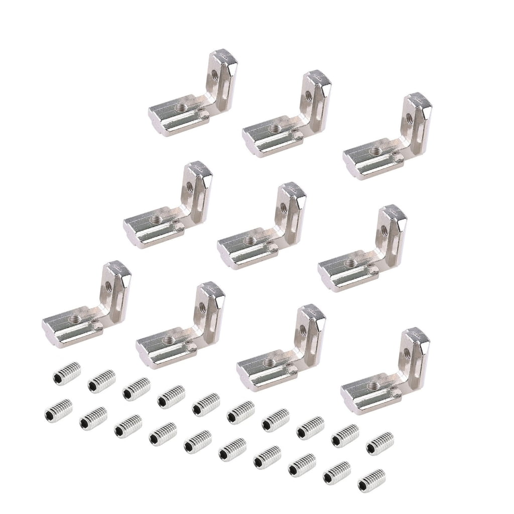 ROZYARD Pack Of 10 L Shape Angles Brackets Inner Corner Connectors with ...