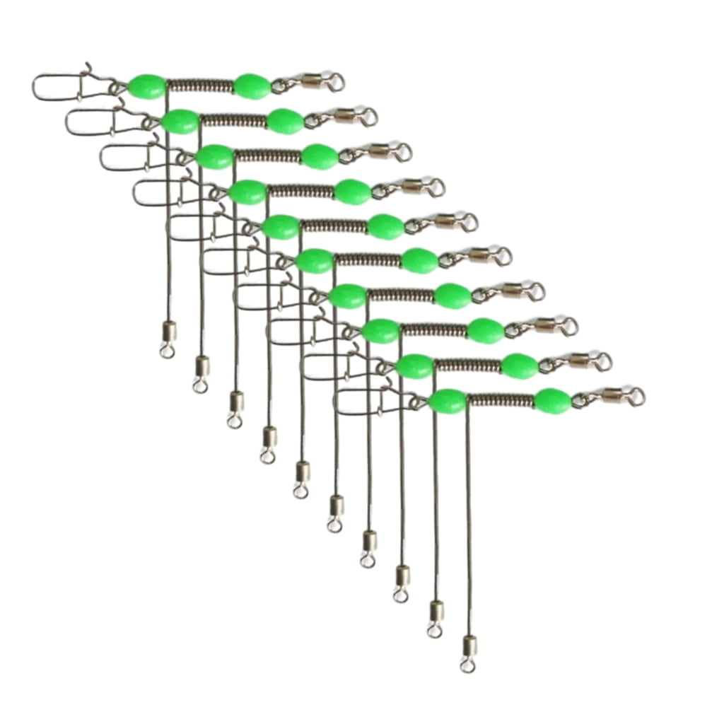 ROZYARD Pack Of 10 Luminous Bead Enhanced 3 Way Rolling Swivels Balance ...