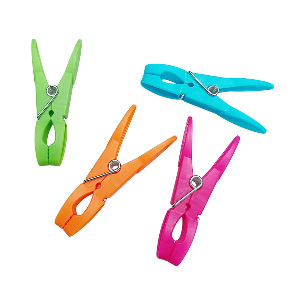 ROZYARD Pack of 24/48 Delicate Plastic Laundry Pegs Portable Laundry ...