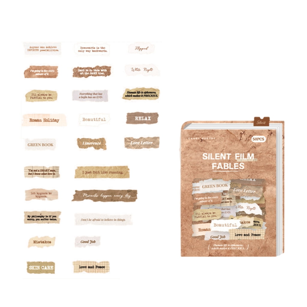 ROZYARD Pack of 50 Decorative Paper Sticker For Creative Collages And ...