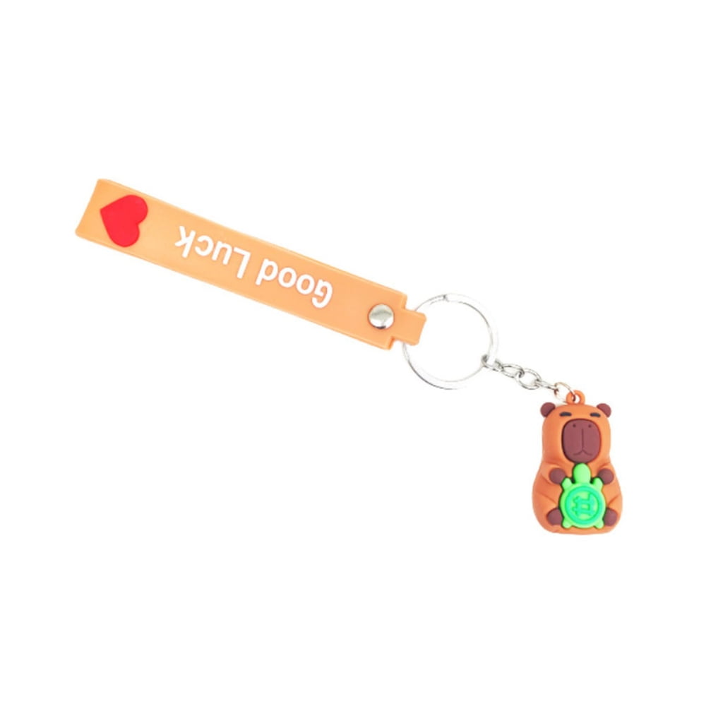 ROZYARD Portable Fashion Trinket Capybara Collector Keychain Holder ...