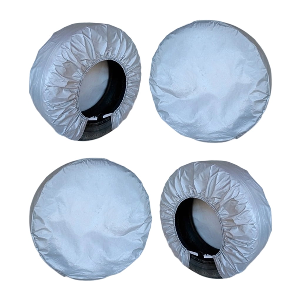ROZYARD Premium Silver Tire Guards 4 Pack For SUV Truck Trailer 21-32 ...
