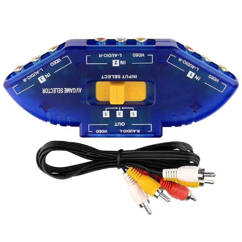 ROZYARD Rcas To Video Signal Splitter Switches 3Input 1Output Video ...