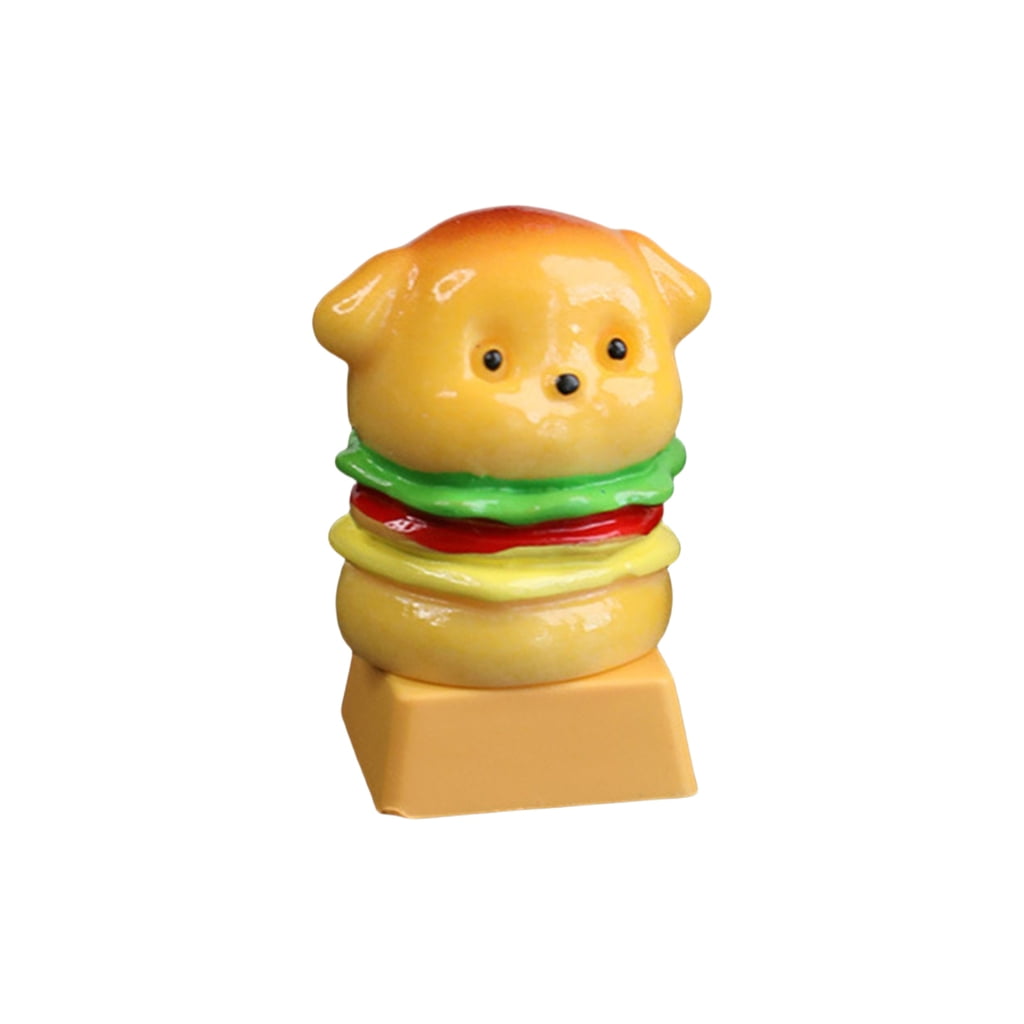 ROZYARD Resin 3D Dog Burger Keycap Fun Keycap for Mechanical Keyboard ...