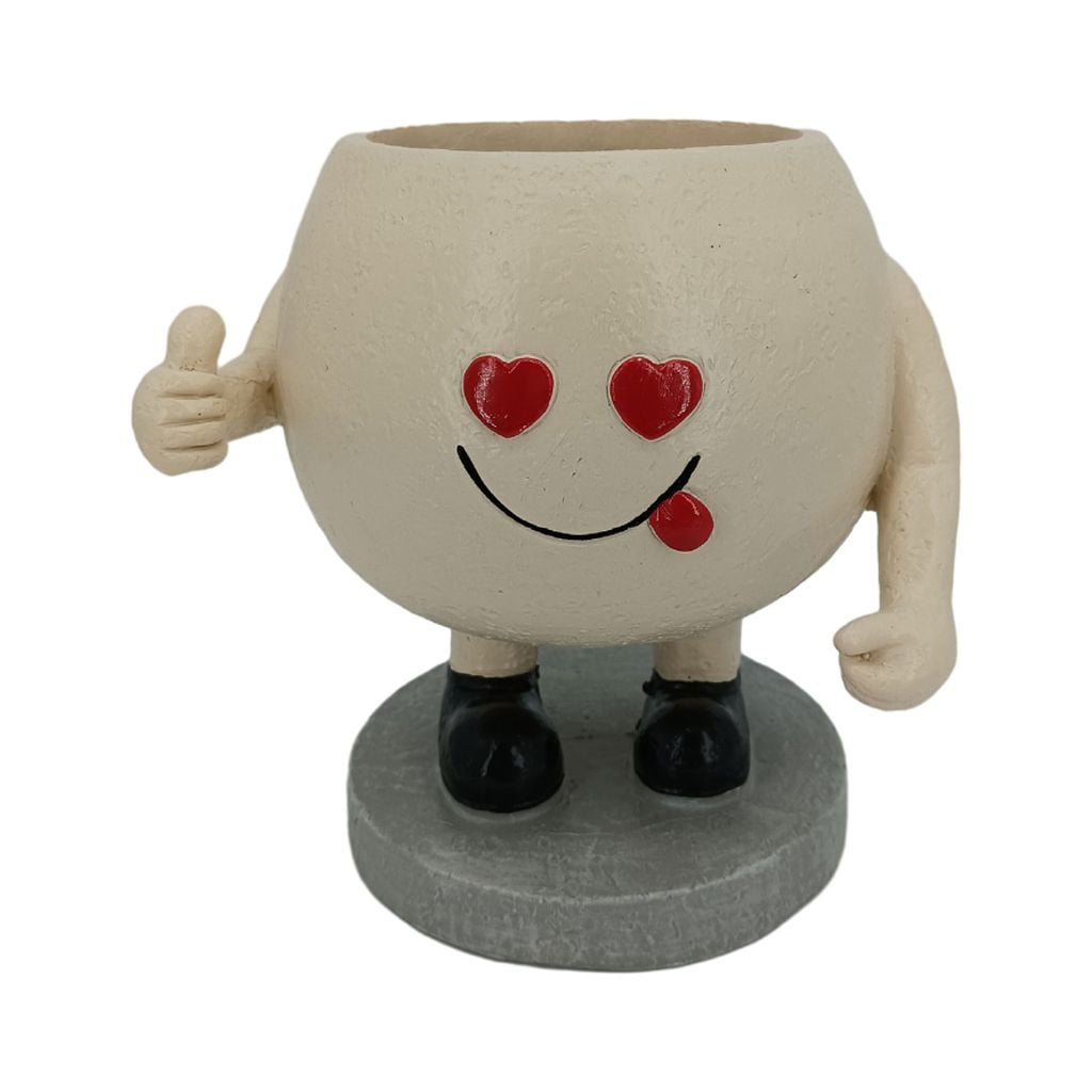 ROZYARD Resin Succulent Planter Pots Creative Human Head Vase Modern ...