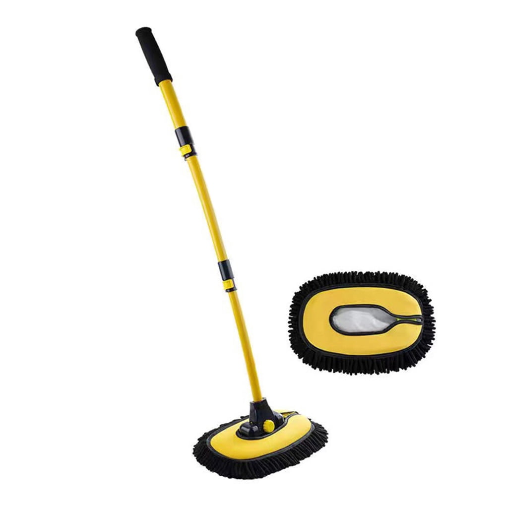 ROZYARD Retractable Car Wash Mop Cleaning Brush Telescoping Long Handle ...