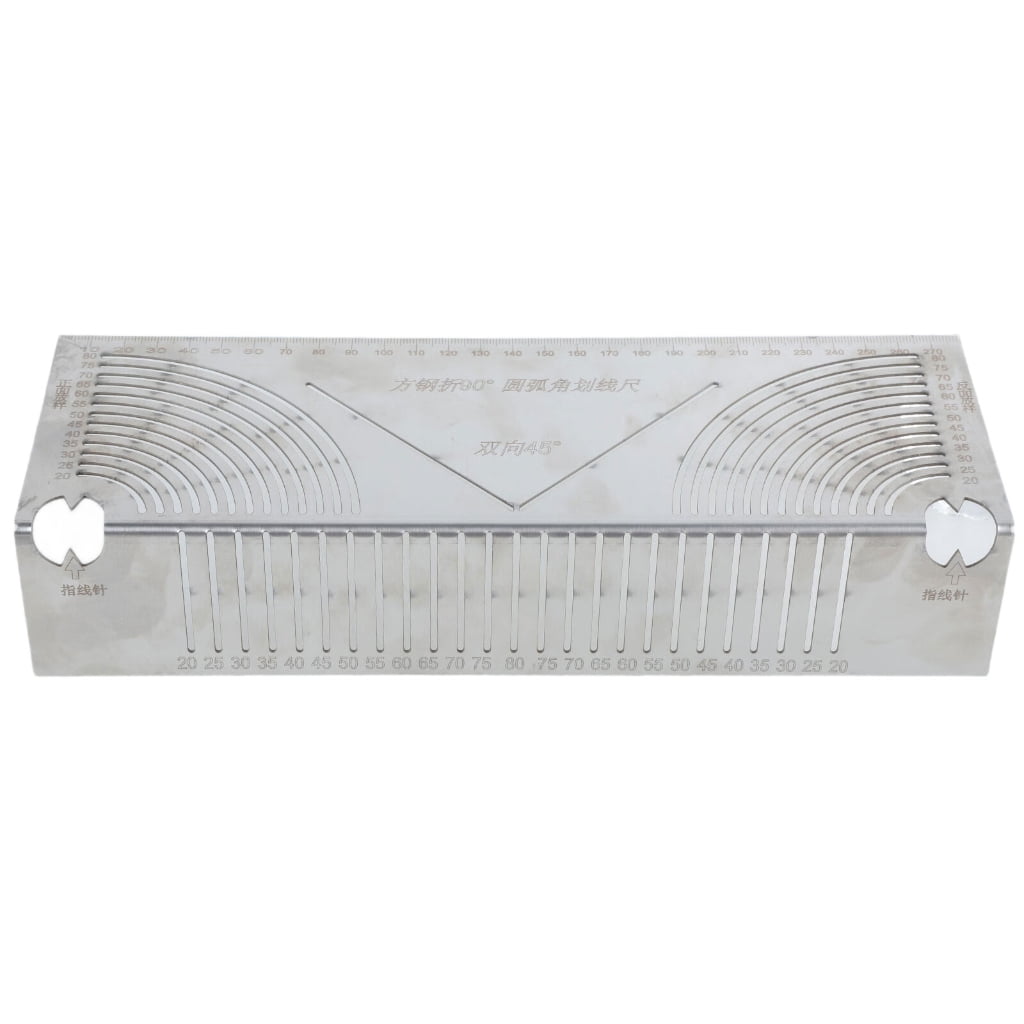 ROZYARD Rounded Corner Drawing Ruler Square Tube Multifunctional ...