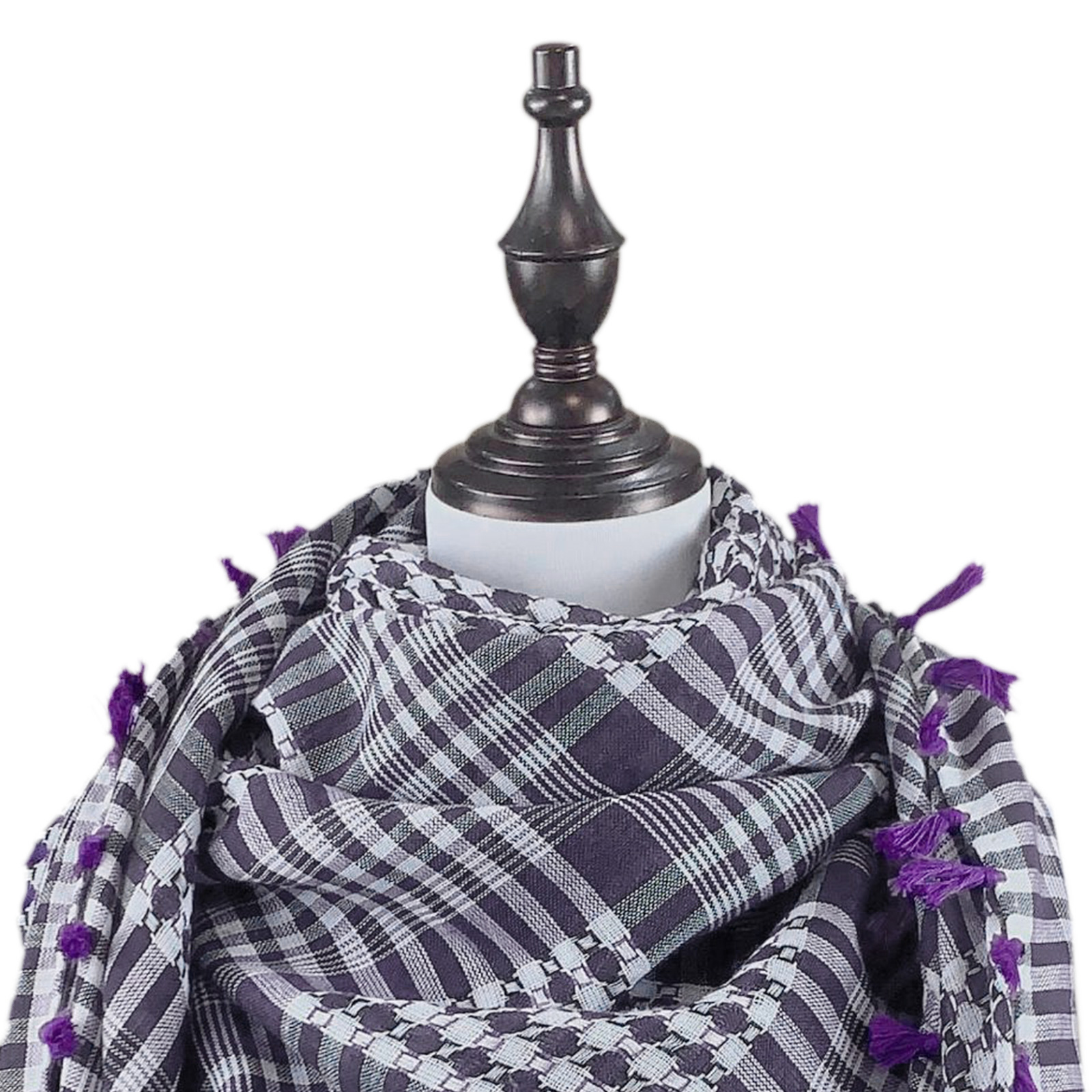 ROZYARD Scarf Shemagh Desert Keffiyeh Head Neck Scarf Arab Wrap Tassels ...