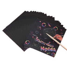 Scratch Art Paper Pads and Drawing Supplies for Creative Projects