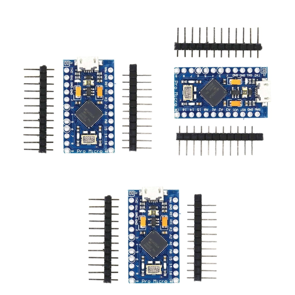 ROZYARD Set of 3 ATmega32U4 Microed 5V 16MHz Microed USB Development ...