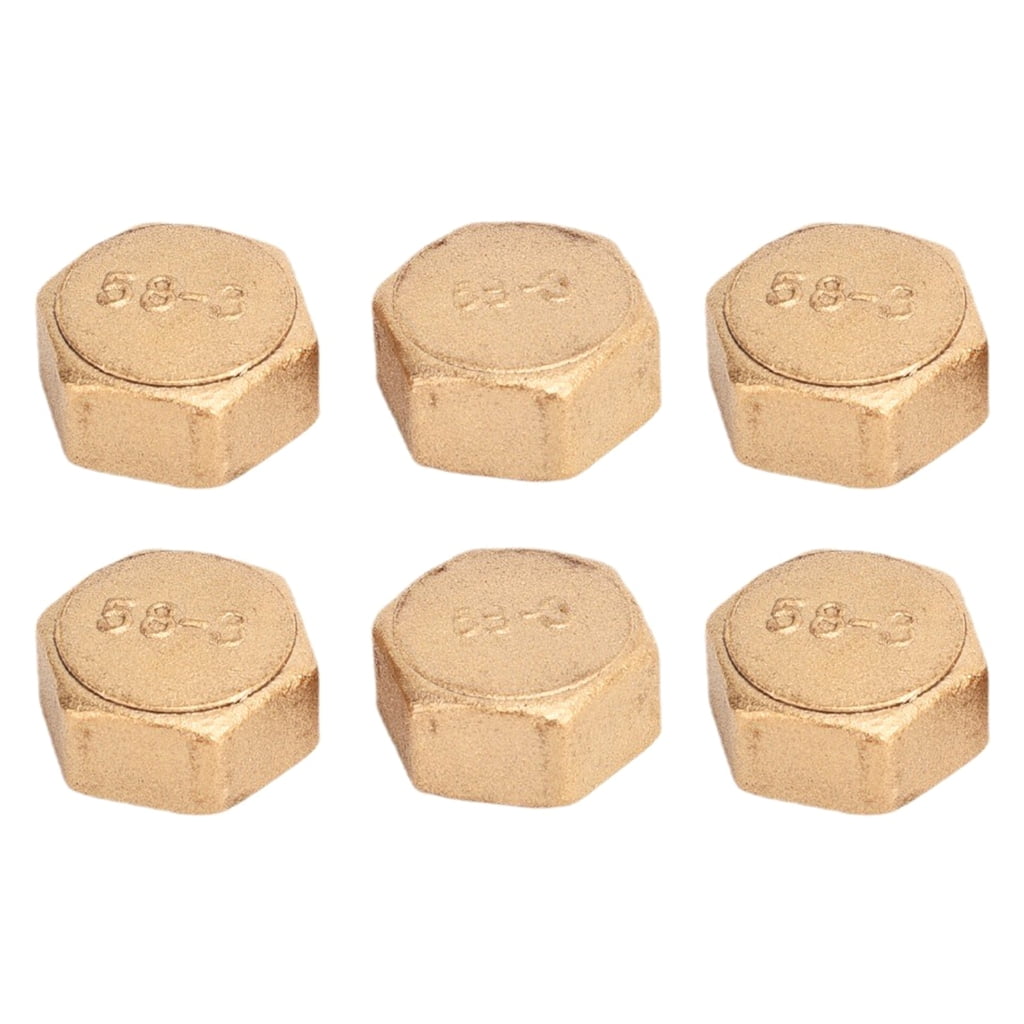 ROZYARD Set of 6 Inner Threaded Pipe End Caps Machined Threaded Seals ...