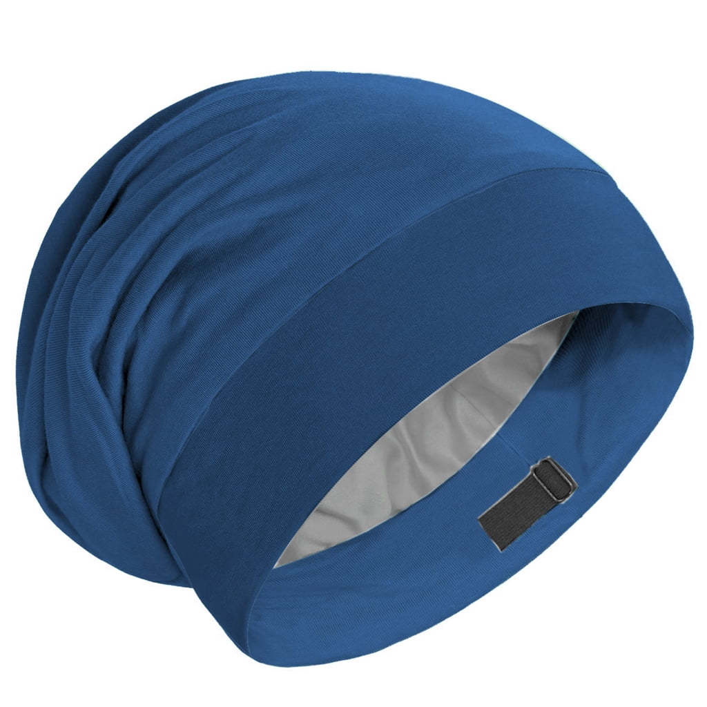 ROZYARD Silky Lined Sleeping Caps Bonnet for Curly Hair and Braids Stay ...