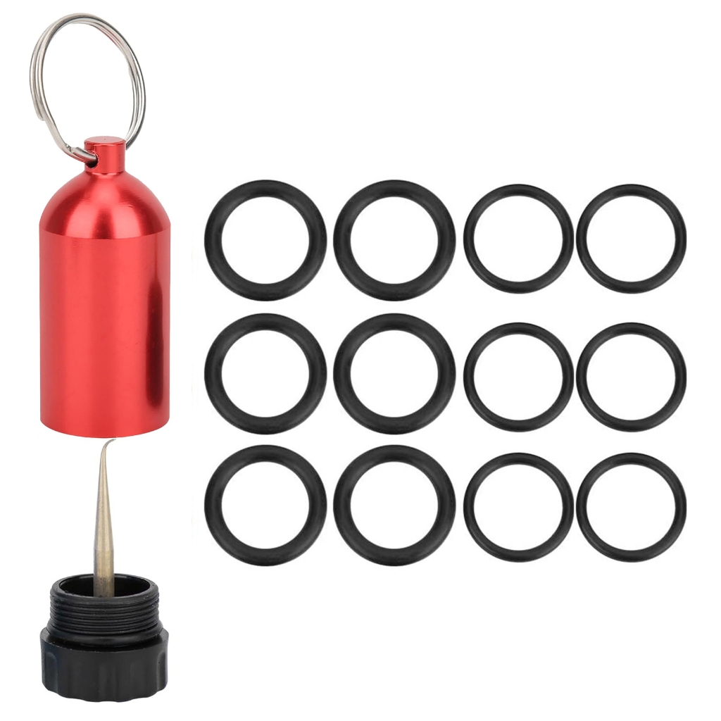 ROZYARD Small Cylinder Storage Bottle with 12 Seal Rings Aluminum ...