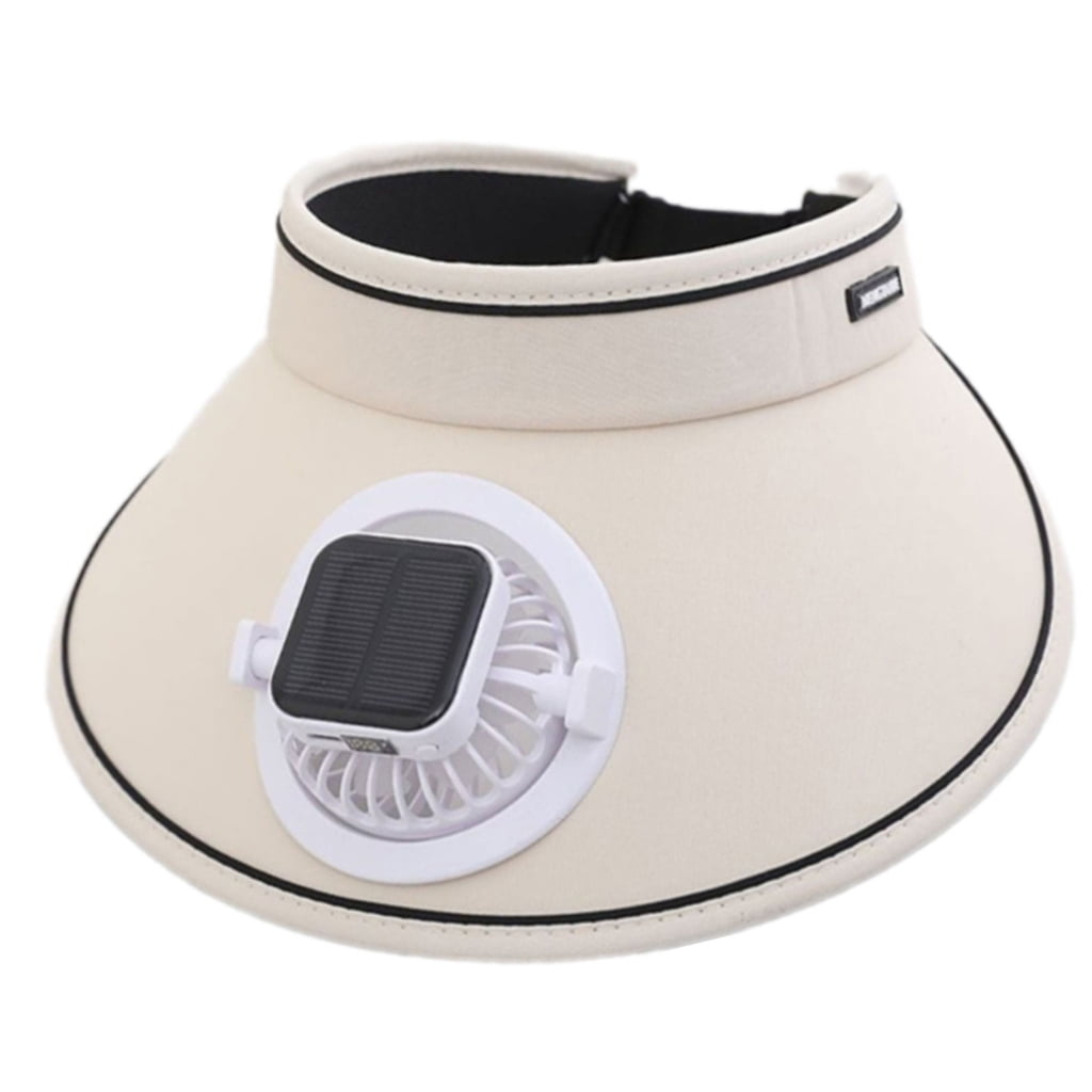 ROZYARD Solar Powered Cooling Fan Sun Hat Ventilated Design For Outdoor ...