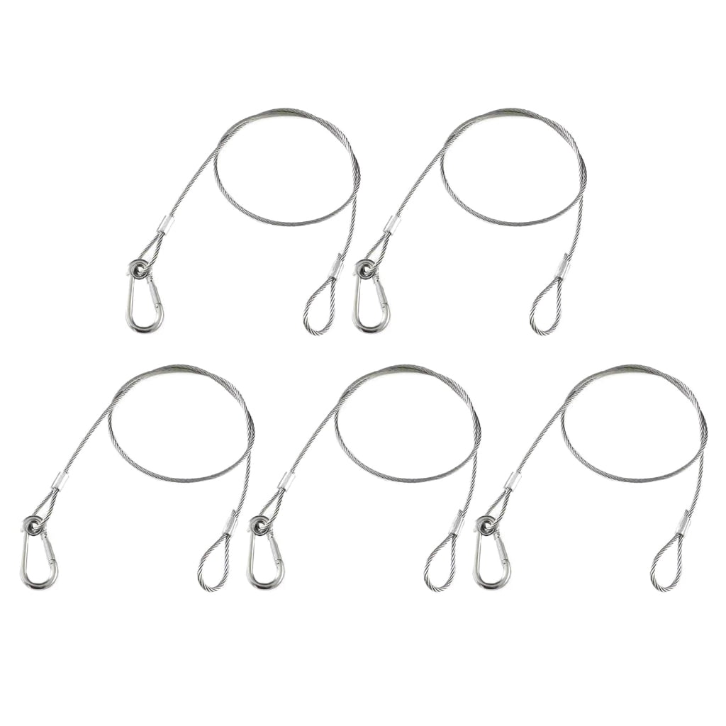 ROZYARD Stage Lighting Safety Cable Set 5PCS/10PCS Stainless Steel Wire ...