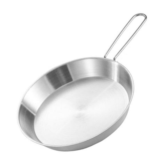 ROZYARD Stainless Steel Frying Pans with Folding Handle for Kitchen ...